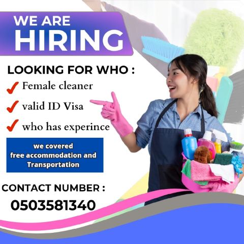 Cleaning Workers Job Vacancies in Emirates